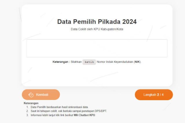 Diperbarui! Begini Cara Cek DPT Online Pilkada 2024